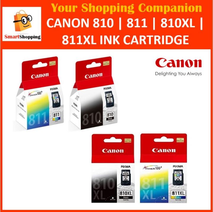 Original Canon Ink 810 or 810XL 811 or 811XL PG-810XL CL-811XL PG810XL ...