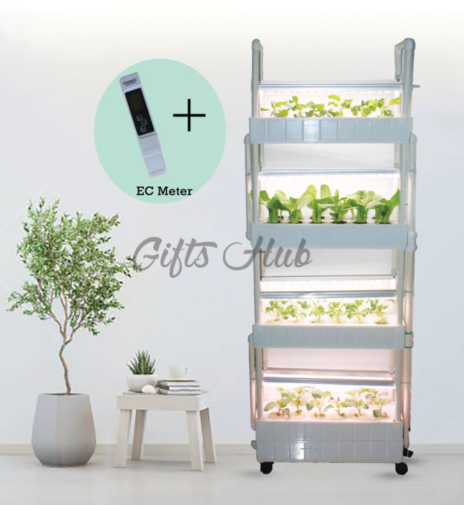 Hydroponics 4 Tier System Starter Set Soiless Nutrient Film Technique ...