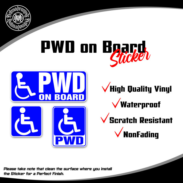 PWD Sticker | Lazada PH