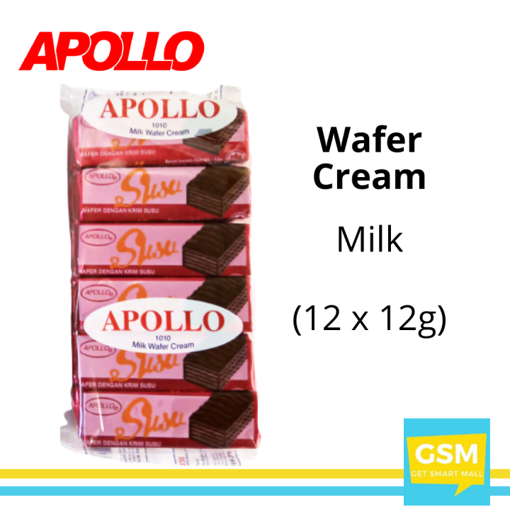 Apollo Wafer Cream - Milk (12 x 12g） | Lazada