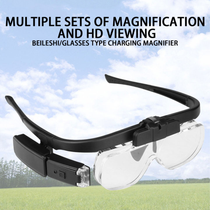 Six Kinds Of Multiple Adjustable Lens Magnifying Glass LED Lamp Cap ...