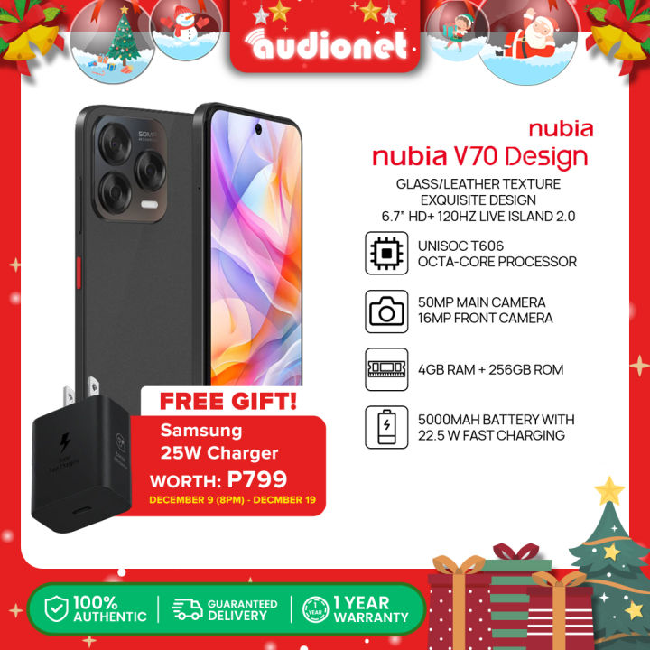 Nubia V70 Design Smartphone | 4GB+256GB | 50MP AI Camera | 6.7” 120Hz ...