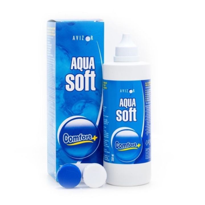 BARANG ASLI : Solution softlens Aquasoft 350ml ( Exp 2025 ) | Lazada ...