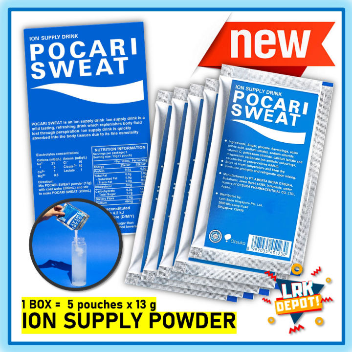 POCARI SWEAT Ion Supply / Energy / Hydration / Electrolyte Powder Drink ...