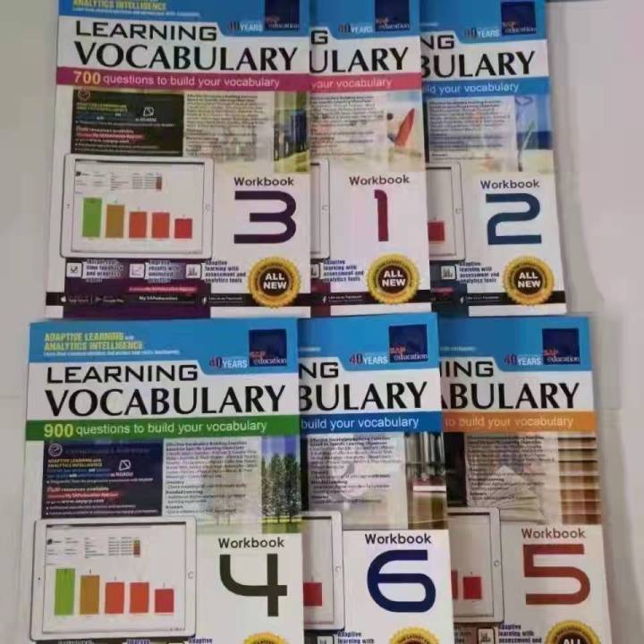 [SG STOCK] SAP Learning Vocabulary Workbook 1-6 (6 books) | Lazada ...
