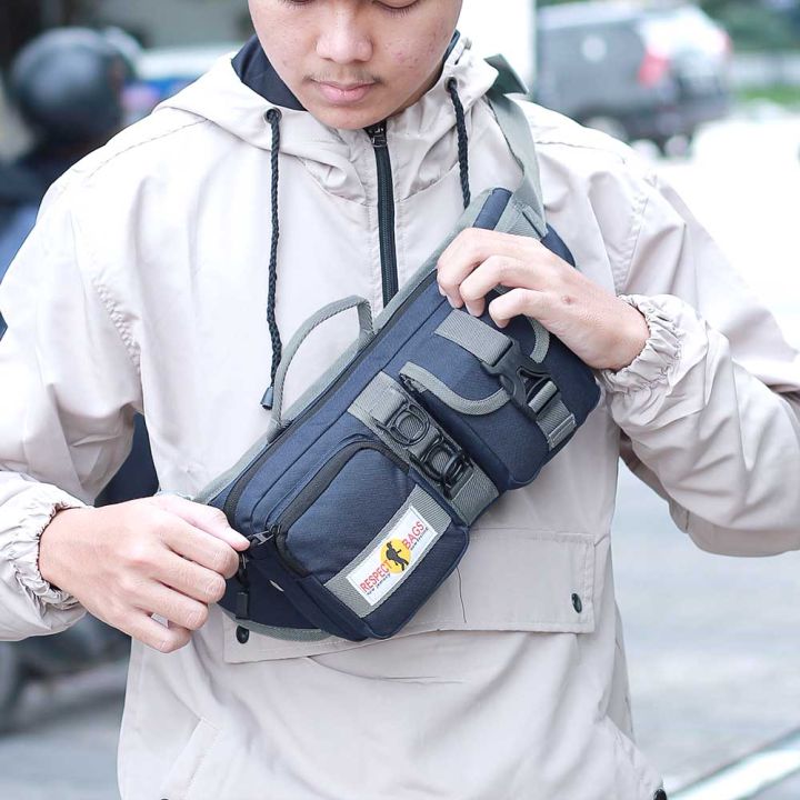 Tas Waist Bag Pria Terma TM 055 Warna Black | Lazada Indonesia