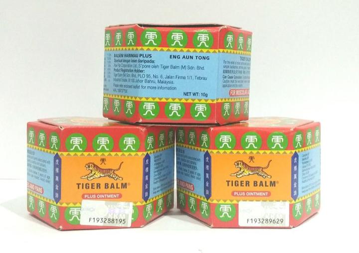 TIGER BALM PLUS OINTMENT ( 10G X 1BTL ) 虎标万金油-红 BALSEM HARIMAU MERAH ...