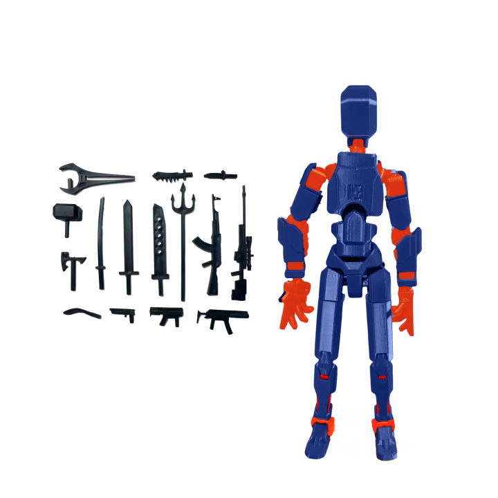 TDS Articulated Robot Figurine 15 Weapons Robot Action Figure Multi ...