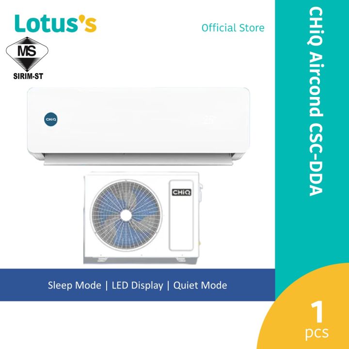 CHiQ [1.0hp / 1.5hp / 2.0hp] Non-inverter Aircond [CSC-09DDA-ID / CSC ...