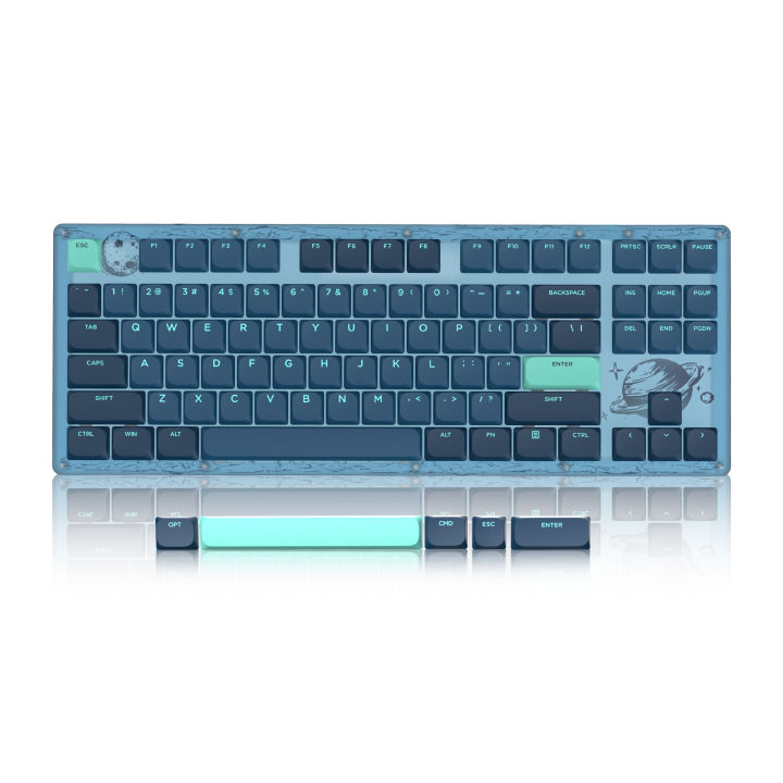 Womier K87 Keys TKL Low Profile 80% Gamer Mechanical Keyboard Planet Ultra-slim Hot Swap Sky ...