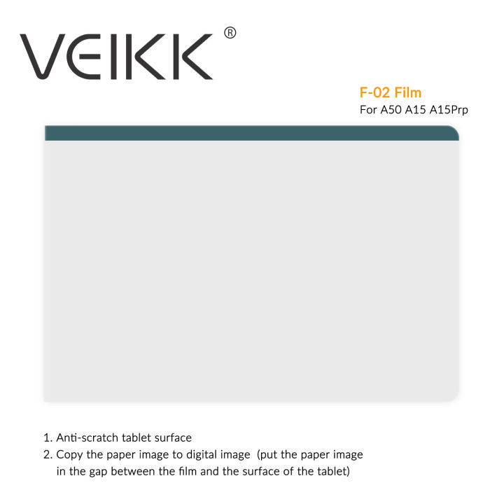 VEIKK Plastic Transparent Film for Prevent Scratches, Copy Drawings ...