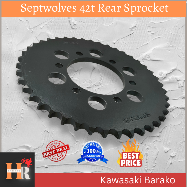 Superb Quality Septwolves 42t Rear Sprocket Kawasaki Barako | Lazada PH