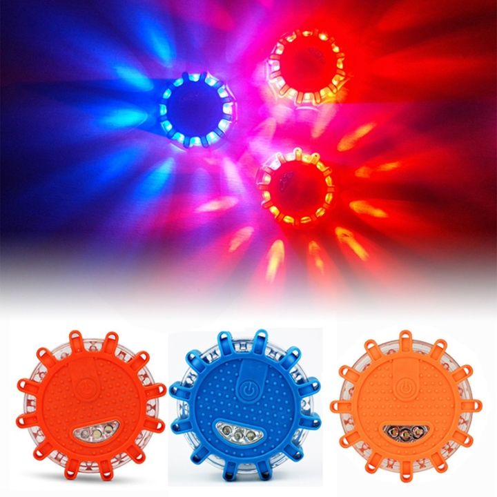 【CW】 ♝ Led Road Emergency Car Lights Flares Warning Night Roadside Disc ...