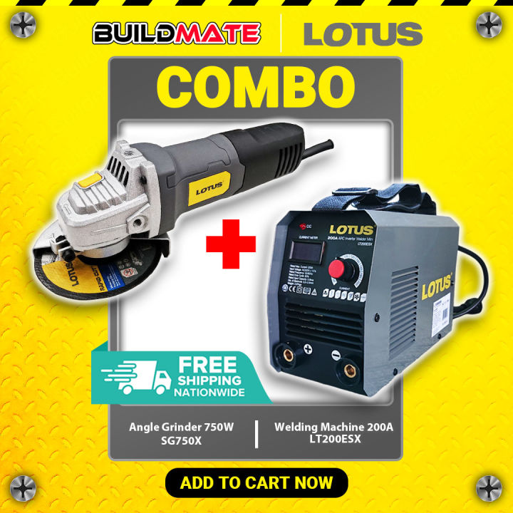 BUILDMATE Lotus IGBT ARC 200A Inverter Welding Machine LT200ESX | LOTUS ...