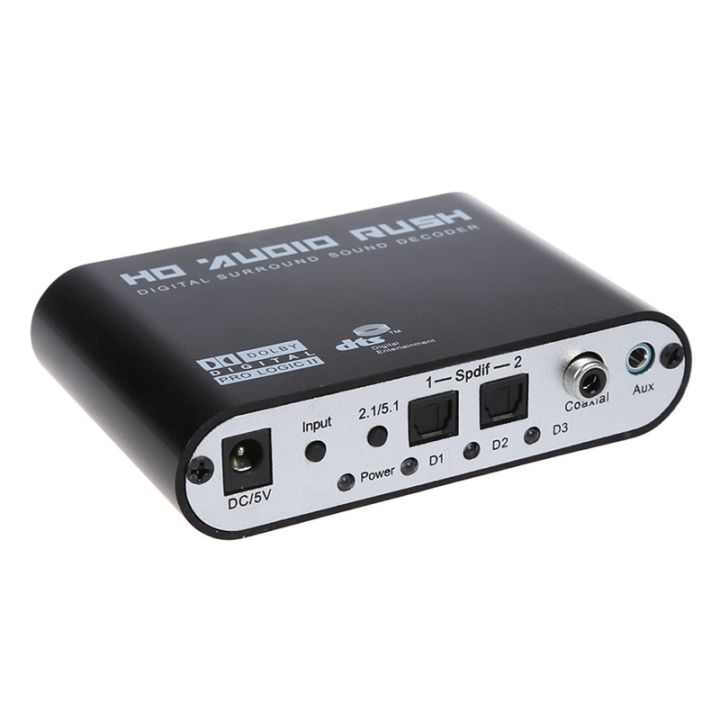 5.1 Audio Rush Digital Sound Decoder Converter - Optical SPDIF/ Coaxial ...