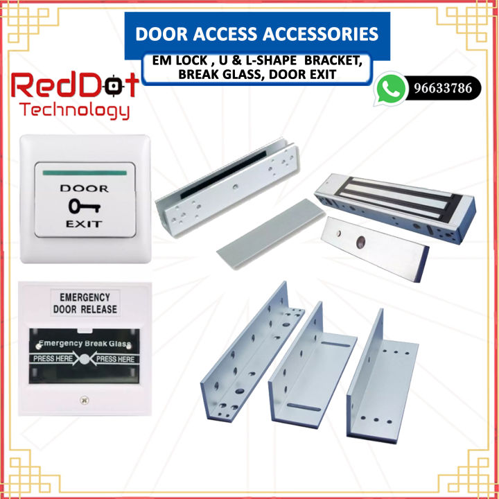 Door Access Accessories LZ Bracket, U Bracket, Breakglass (Emergency Release) , Push Button ...