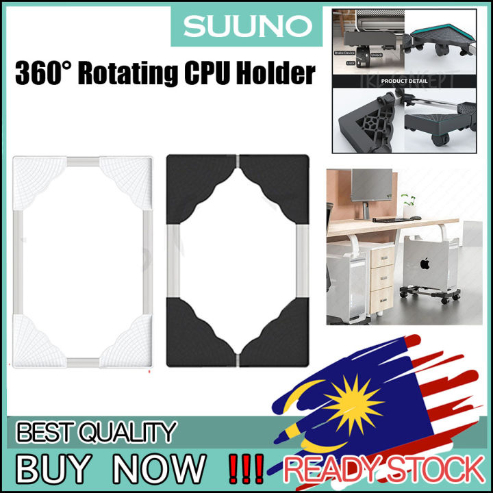 Tray Desktop Rack Computer Case Holder Trolley Roller Adjustable CPU ...