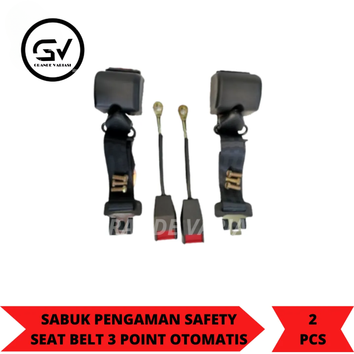 Safety Belt Otomatis - Seat Belt Otomatis 3 Titik Point Mobil Universal ...