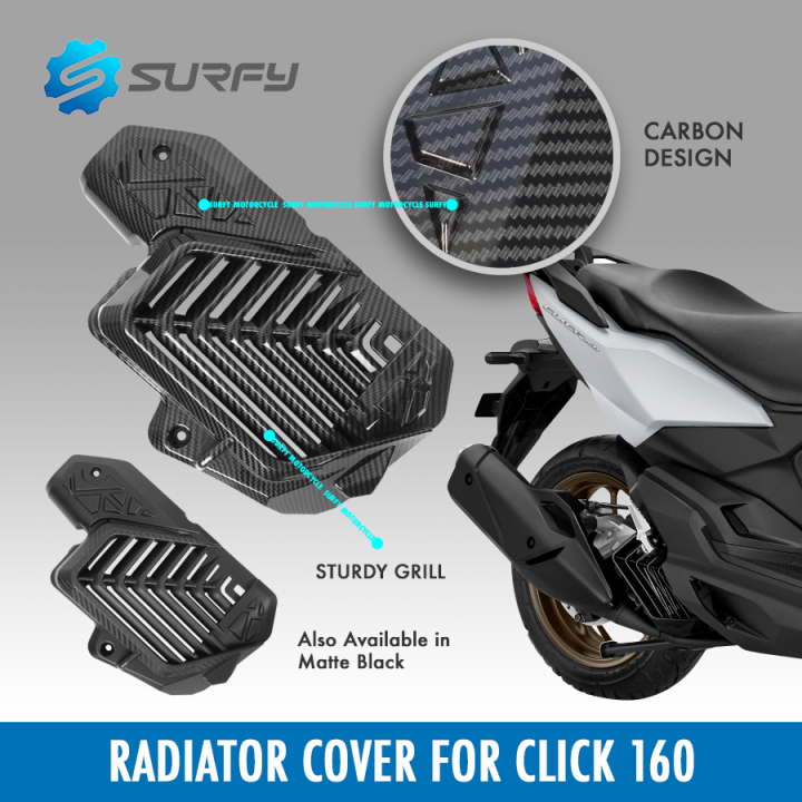 Honda Click 160 Radiator Cover Carbon Fiber From Thailand | Lazada PH