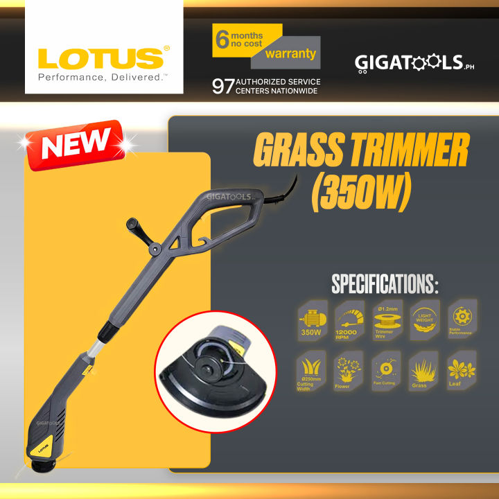 *NEW* Lotus Electric Grass Trimmer Garden Gardening Lawn Tool cut leaf ...