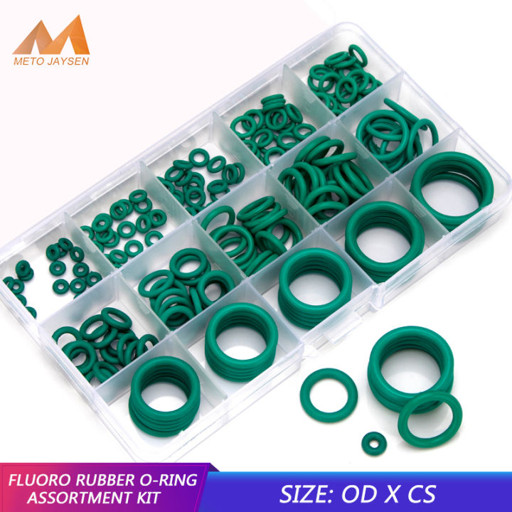 15 Sizes 1mm 1.5mm 1.9mm 2.4mm 3.1mm Thickness Green FKM Gasket Tools Sealing Fluorine Rubber ...