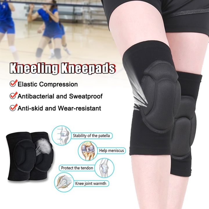 2x Sponge Volleyball Extreme Sports Knee Pad Brace Thickened Knee ...