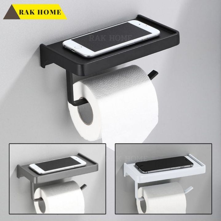 RAK HOME ที่ใส่ทิชชู่ ที่ใส่กระดาษทิชชู่่ ที่แขวนกระดาษชำระ ในห้องน้ำ ติดผนังไม่ต้องเจาะ วัสดุ ...