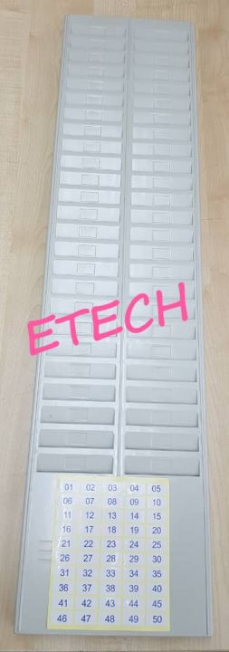 50 Column/50 Slot Plastic Punch Card Rack/Punch Card Holder/Rak Kad ...
