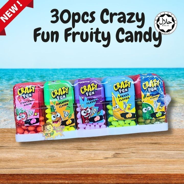 【Makanan Ringan】 30pcs CSB Crazy Fun Tablet Candy 5flavour [Strawberry ...