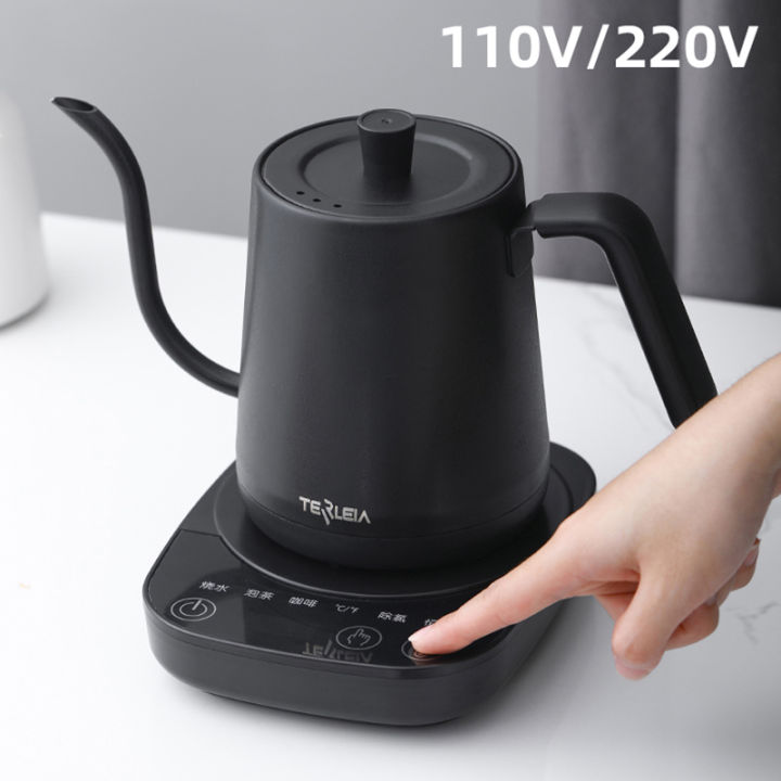 110V 220V Electric Coffee Pot 900ml Hot Water Jug Temperature-Control ...