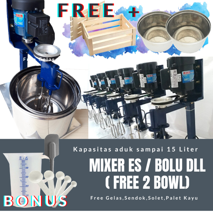 Mikser Mini Eskrim Pengaduk Adonan Mayonaise Mikser Kue Bolu Stand ...