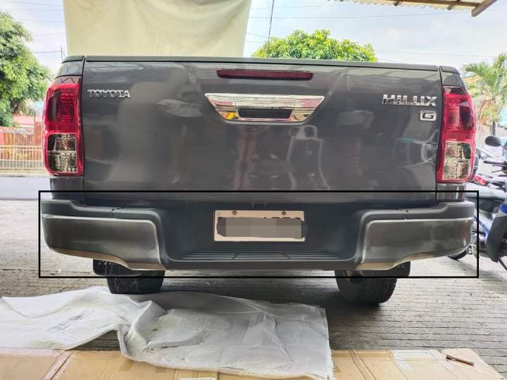 Toyota Hilux Revo 2016 to 2020 Rear Bumper OEM | Lazada PH