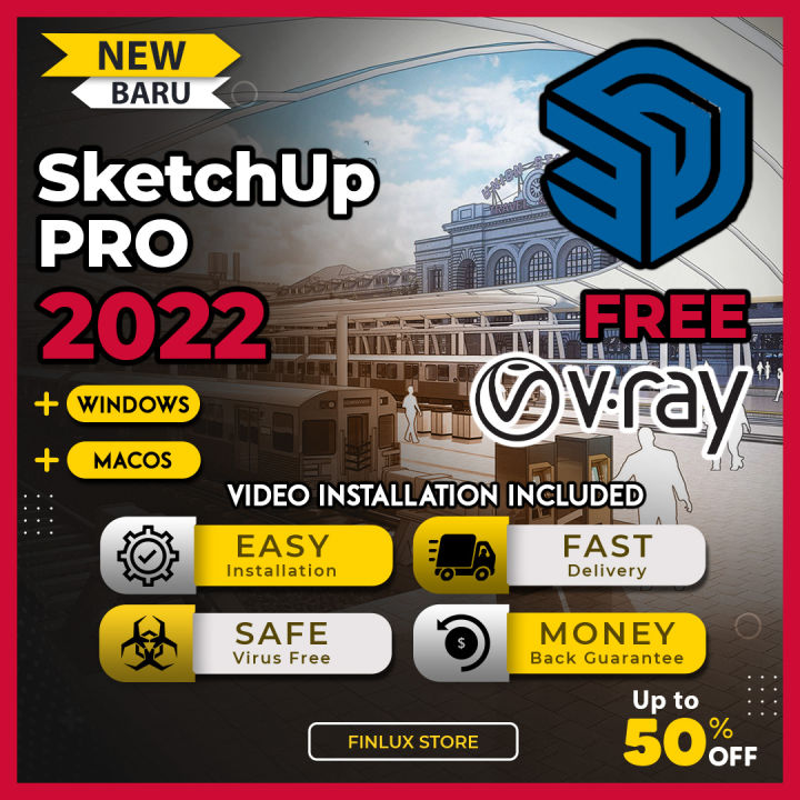 SketchUp Pro 2022 FREE Vray | LayOut | Style Builder Latest Lifetime ...