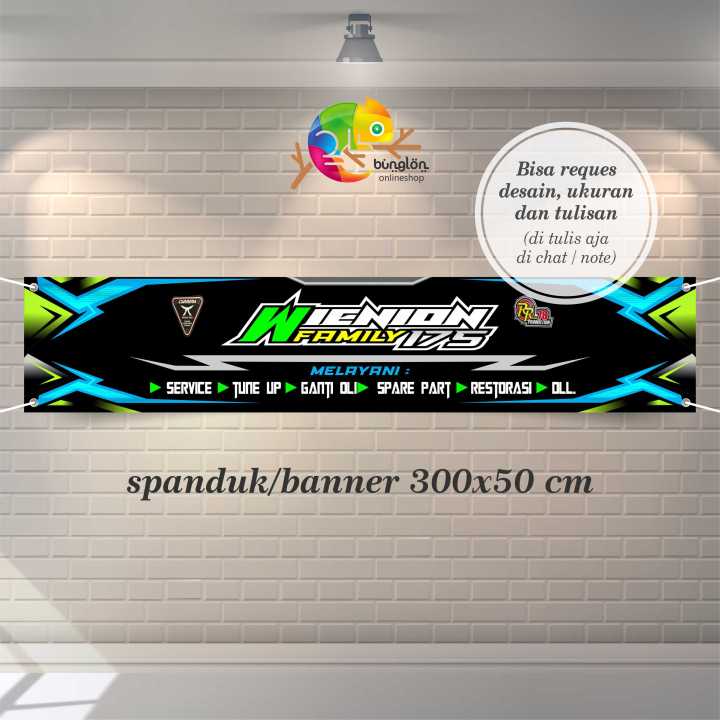 Size 300x50 Spanduk Banner Bengkel Racing Keren Murah | Lazada Indonesia