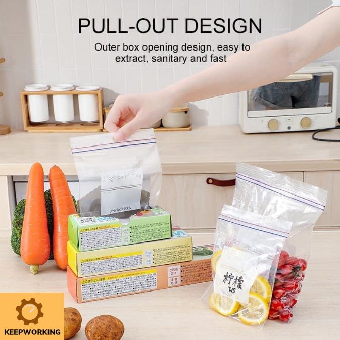 Keep Working Sandwich Bags 1BOX Reusable Fridge Food Storage Bags Zero ...