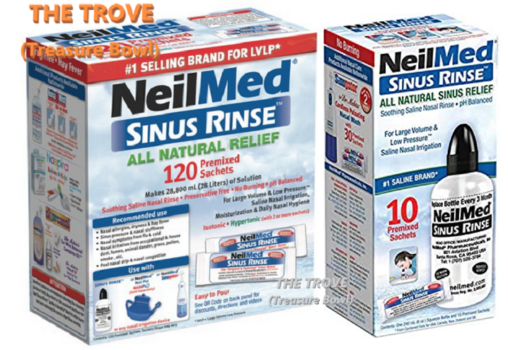👍🏻💯Neilmed Sinus Rinse Premixed Sachets Refill (30's/120's) / Starter ...