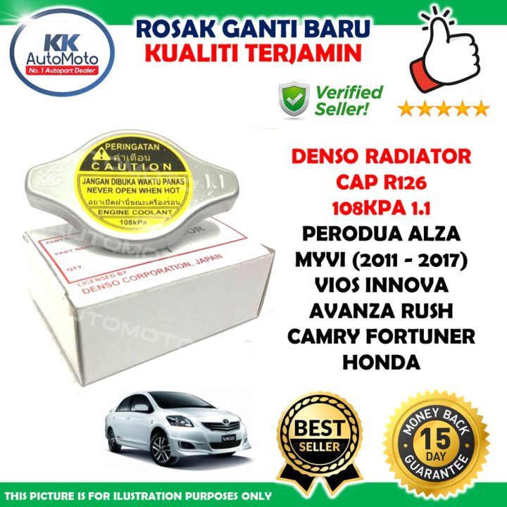 Genuine R126 Denso Radiator Cap Japan Made Perodua Alza Myvi (2011 ...