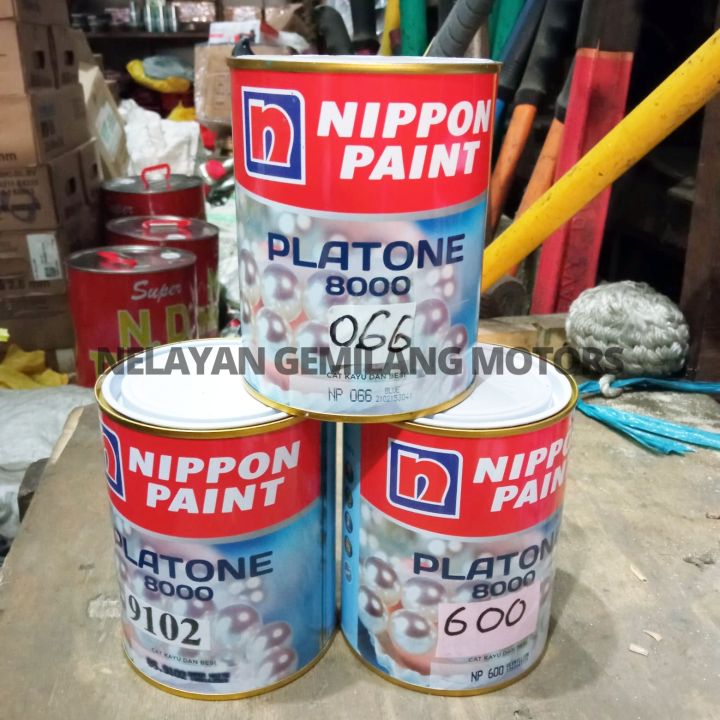 Cat PLATONE NIPPON PAINT 8000 Cat Minyak, Besi dan Kayu Kemasan 1kg ...