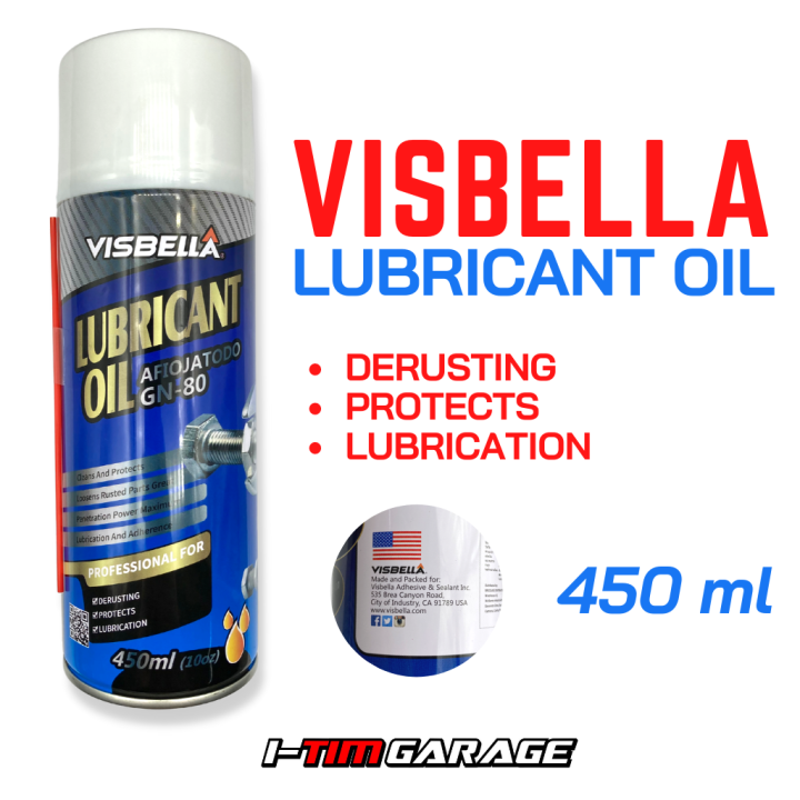 (450 ml ) Visbella Lubricant oil สเปรย์หล่อลื่นเอนกประสงค์ / คลายสนิม | Lazada.co.th