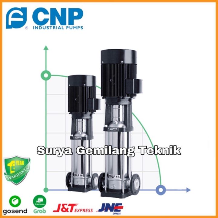 Pompa Air CNP CDLF.8-16 3Phase Pompa Booster Vertical Multistage Pump | Lazada Indonesia