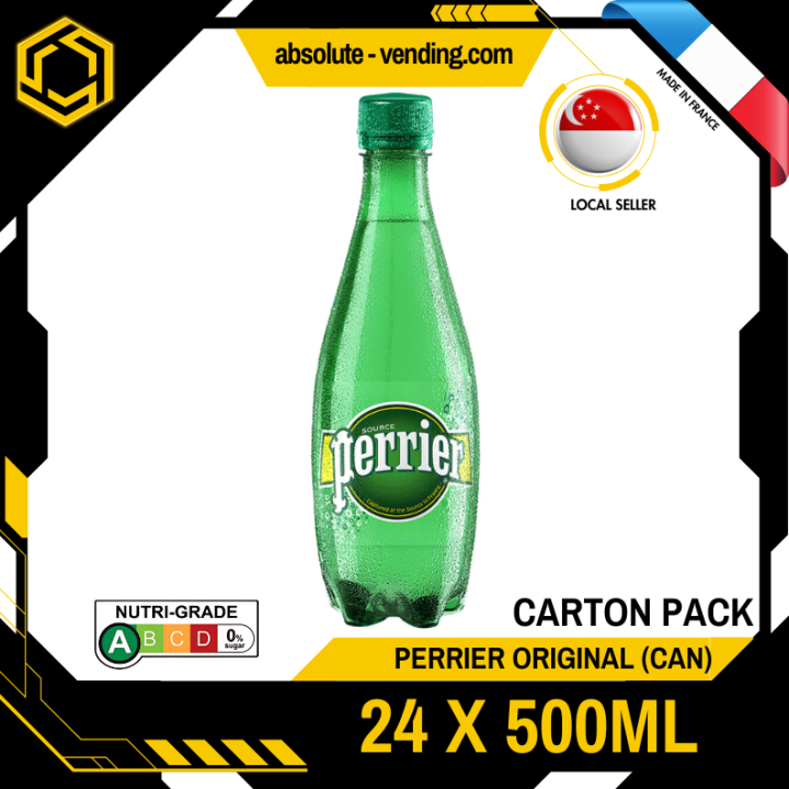 [CARTON] PERRIER ORIGINAL Sparkling Mineral Water 500ML X 24 (BOTTLES) | Lazada Singapore