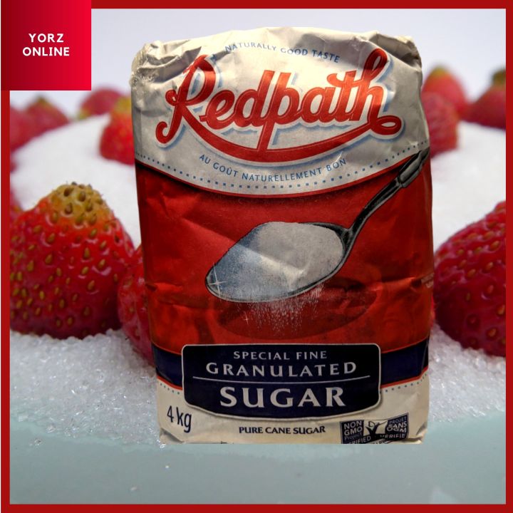 REDPATH GRANULATED WHITE SUGAR, PURE CANE SUGAR 4KG PRODUCT OF CANADA | Lazada PH