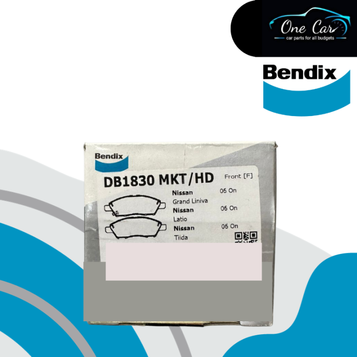 Bendix Brake Pad Nissan Livina ,Latio ,Almera (Front) -DB1820MKT (Clearance Stock) | Lazada