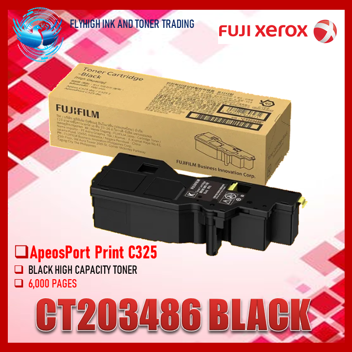 Fuji Xerox CT203486 BLACK Original High Capacity Toner Cartridge for ...