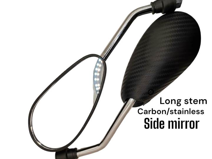 Suzuki Raider J115 Fi Carbon Side Mirror Long Stem Stainless Suzuki