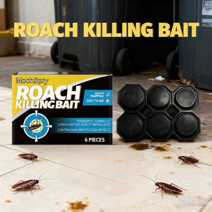 Roach Killing Bait Station 6pcs Powerful Formula Long Lasting Insect ...