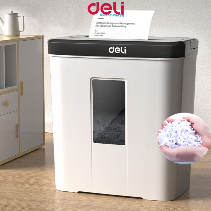 Deli A4 Electric Paper Shredder Machine Heavy Duty Shredder Machine 12L ...