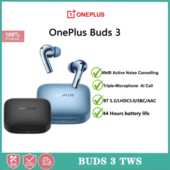 OnePlus Buds 3,Metallic gray, deep bass,ANC, immersive sound, charging ...