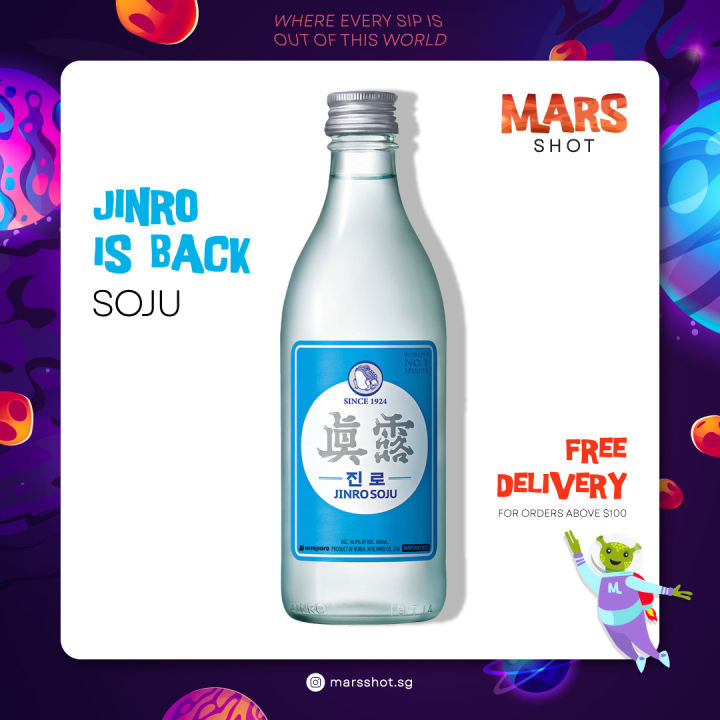 JINRO is Back 360ml (Bottle) ABV 16.5% - HITEJINRO Korean Soju Original ...