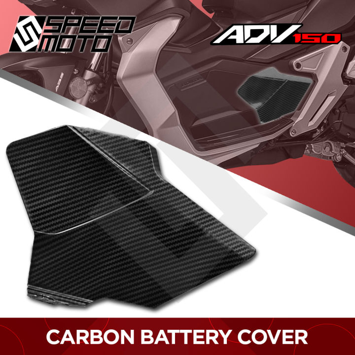 HONDA ADV 150 BATTERY CARBON COVER MADE IN THAILAND SPEEDMOTO | Lazada PH